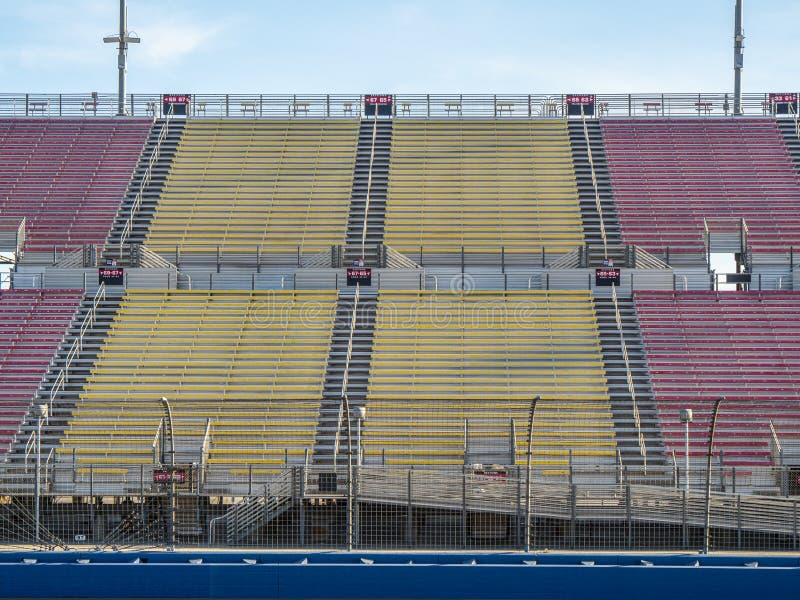 Empty Race Track Stadium Bleachers Stock Image - Image of grandstand ...