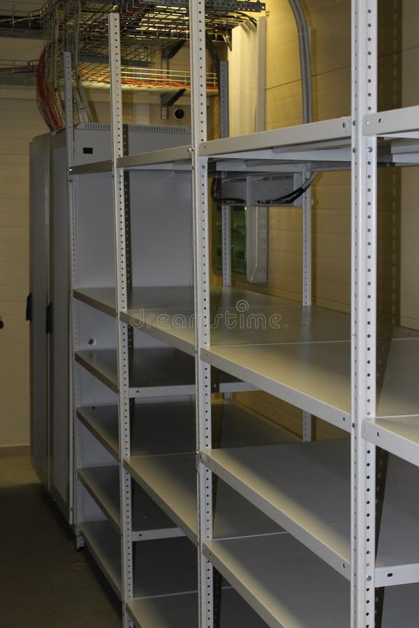 Empty Rack for Equipment in the Server Room of the Data Center Stock ...