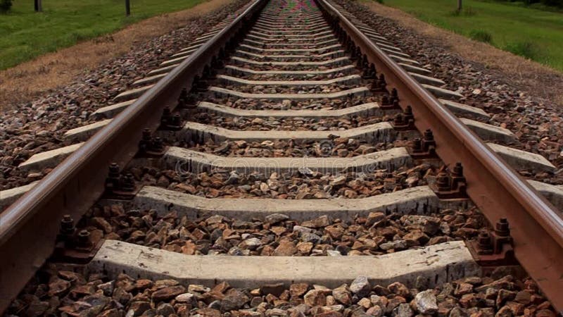 Railway Tracks Across the Graffiti Covered Train Bridge in Allen, Texas ...