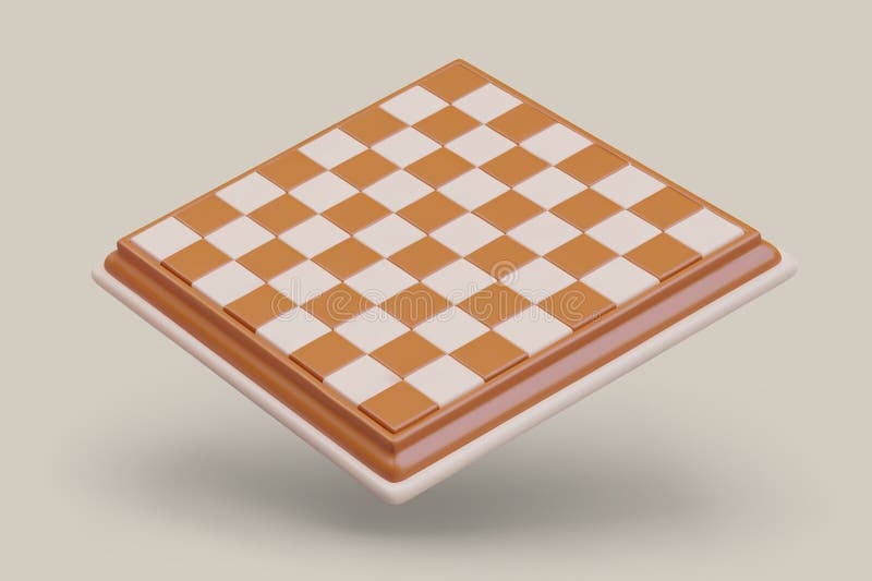 Empty Realistic Chess Board. Checkerboard Ready To Play Stock Vector ...