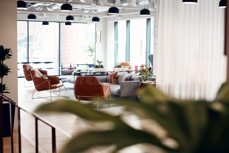 Empty Reception Desk in Health Facility Stock Photo - Image of waiting ...