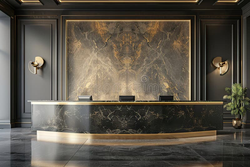 Hotel Reception Empty Wall Stock Illustrations – 4,696 Hotel Reception ...