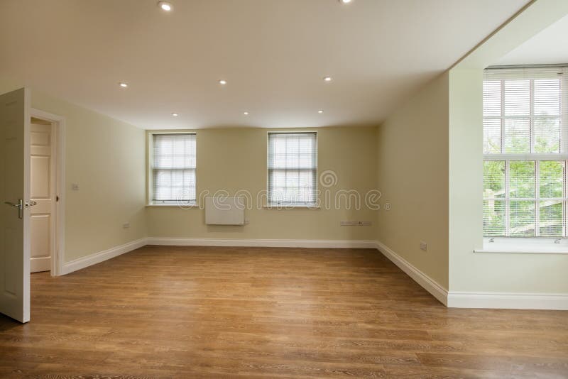 Empty Reception Room stock photo. Image of radiator, woodem - 66420860