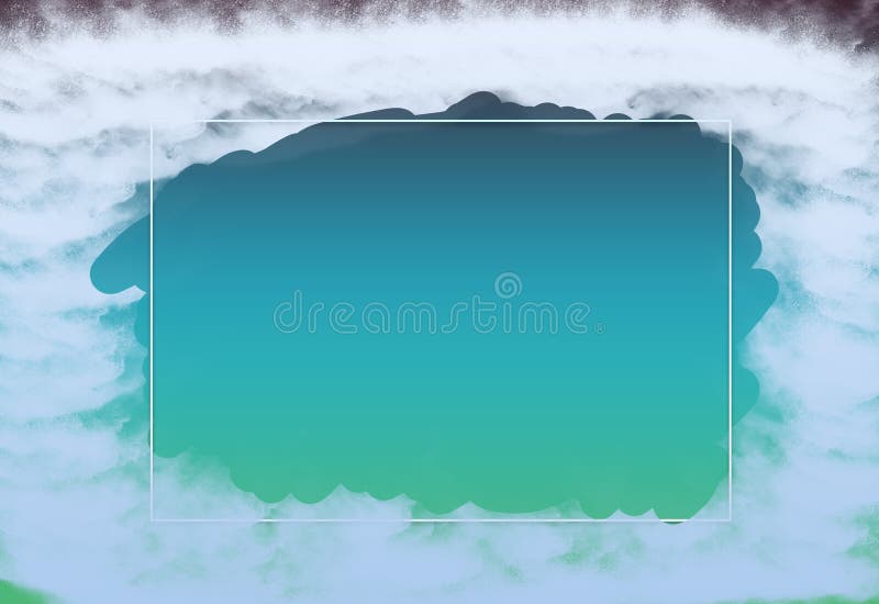 White Clouds Designs on Rectangle Paper Texture Background Frame ...
