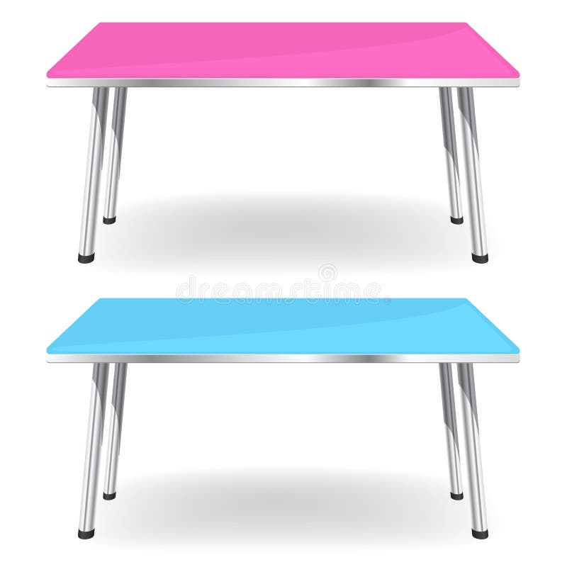 Empty rectangle Table stock vector. Illustration of furniture - 74588284