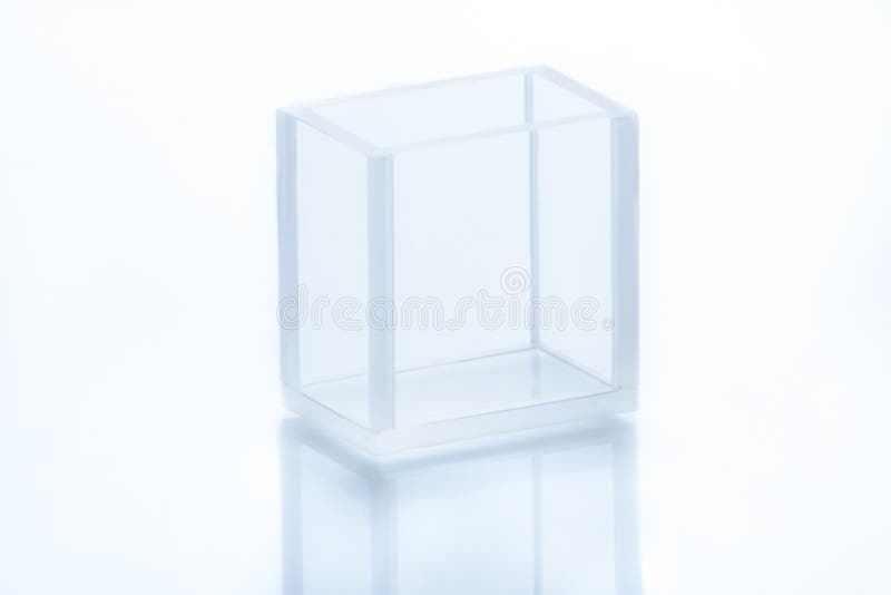 Empty rectangular cuvette stock photo. Image of care - 48781346