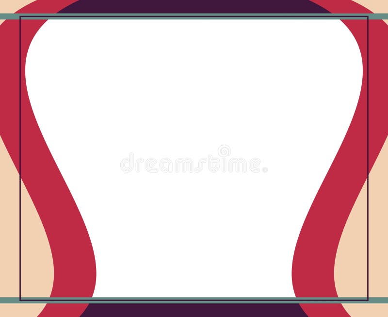 Empty Rectangular Frame or Border. Space for Text or Picture Stock ...