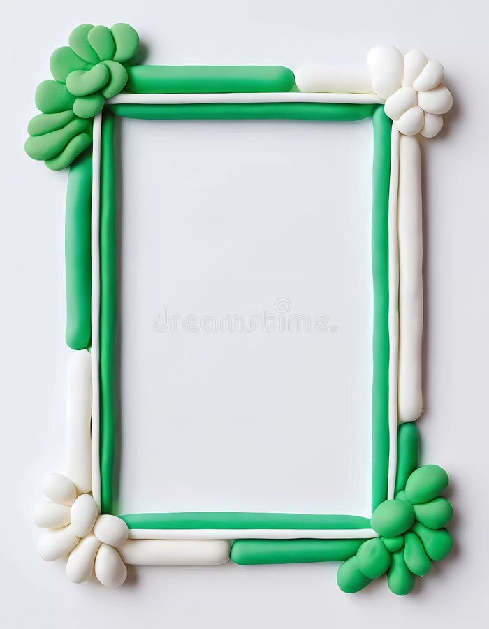 This Empty Rectangular Frame Showcases an Abstract Design in White and ...