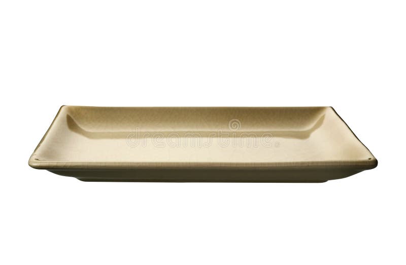 Empty Rectangular Plate, Black Ceramics Plate with Colorful Pattern ...