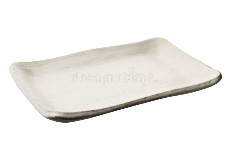 Empty Rectangular Plate, Black Ceramics Plate with Colorful Pattern ...