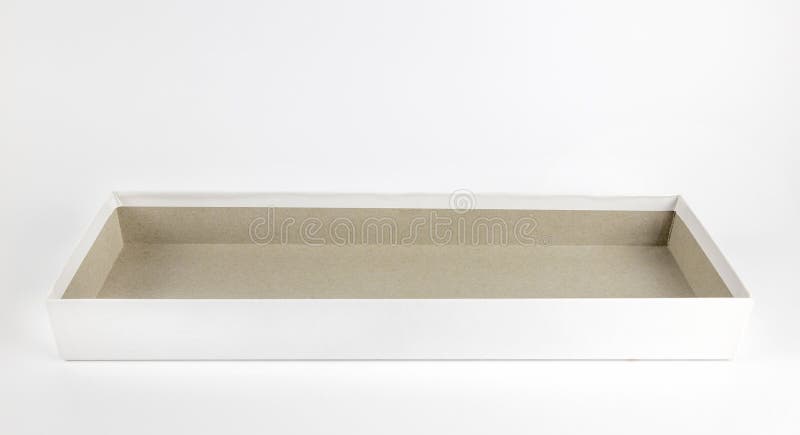 An Empty Rectangular White Cardboard Box. Layout for Design and ...