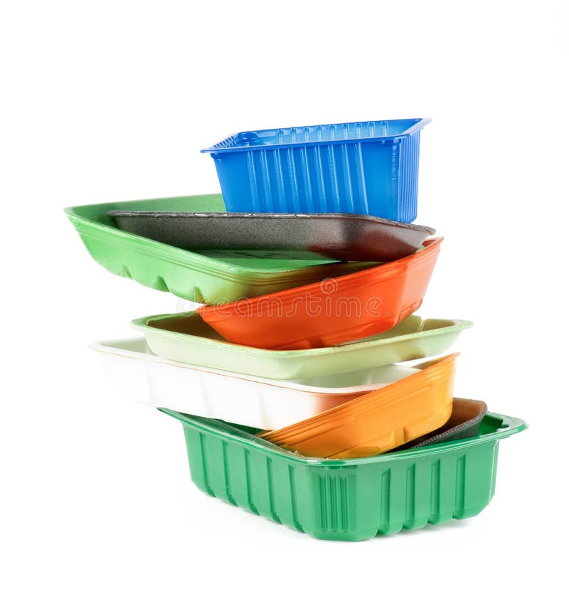 Empty Recycled Trays stock image. Image of partitioned - 66412209