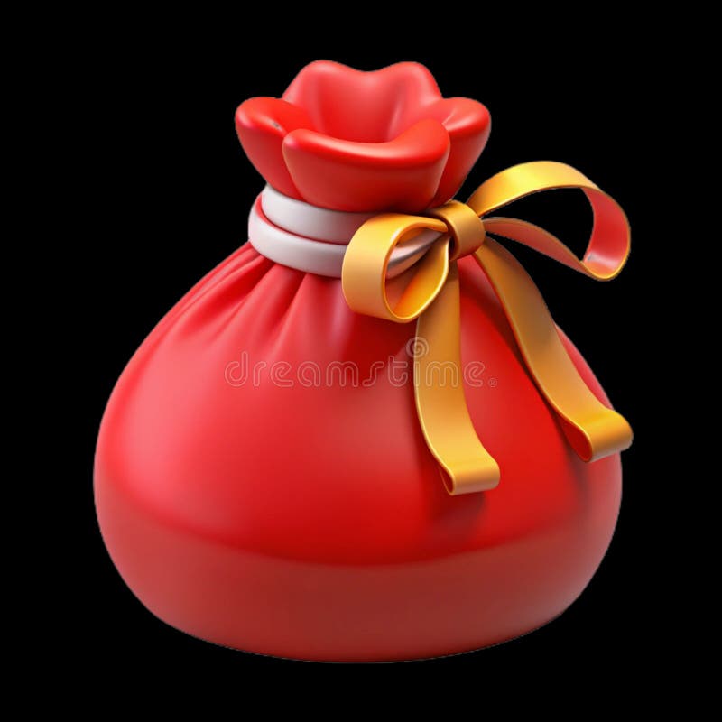 Empty Red Bag Isolated on White Background Stock Illustration ...