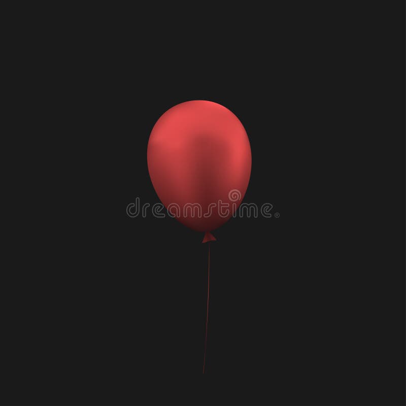 Empty red balloon stock vector. Illustration of creative - 148425980