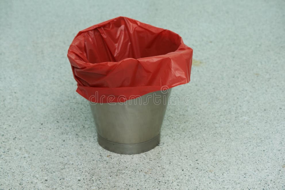 An Empty Red Bin in Operative Room Stock Image - Image of contaminated ...