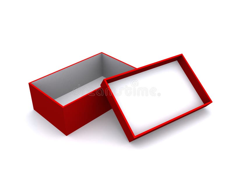 Empty red box stock illustration. Illustration of wrapping - 15126599