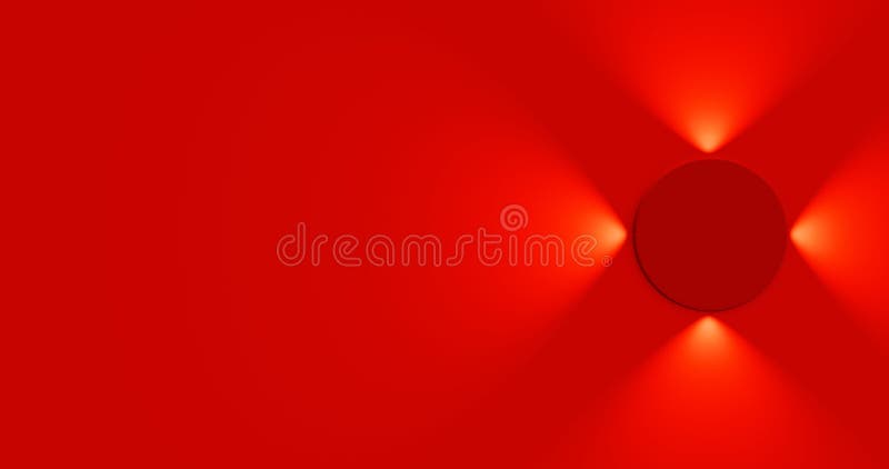 Empty Red Corner Light. Abstract Studio Background for Product ...
