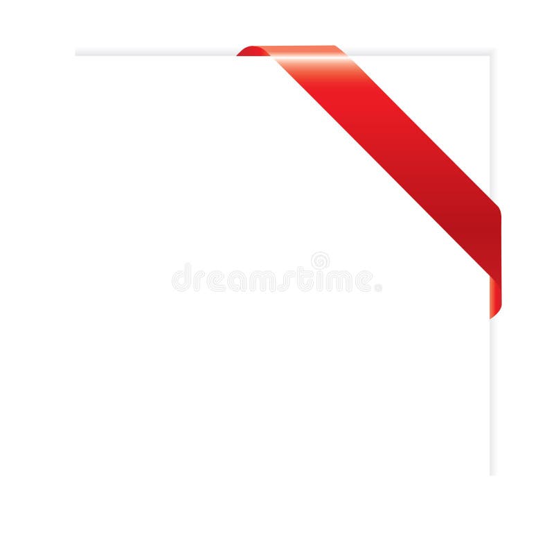 Bundle of Red Web Elements. Corner and Ribbon Coll Stock Vector ...