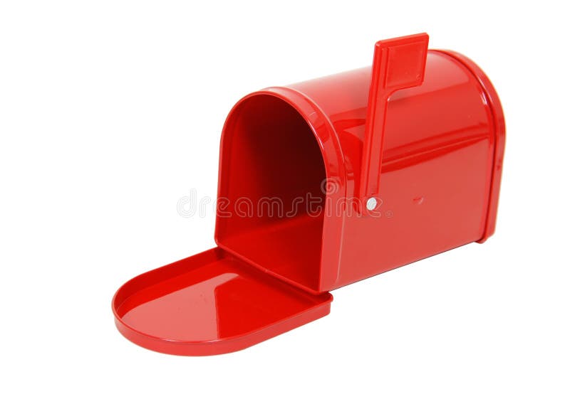 Empty Red Mailbox stock photo. Image of post, mail, send - 9404070