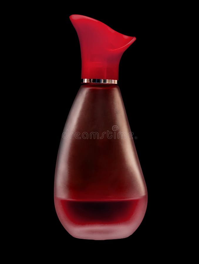 Red perfume bottle stock photo. Image of isolated, bottle - 19179664