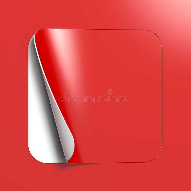 Empty red sticker. stock illustration. Illustration of price - 29604360