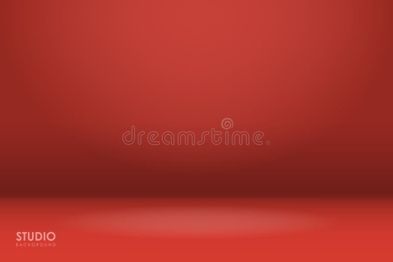 Empty Red Studio Room Background. Vector Illustration Stock ...