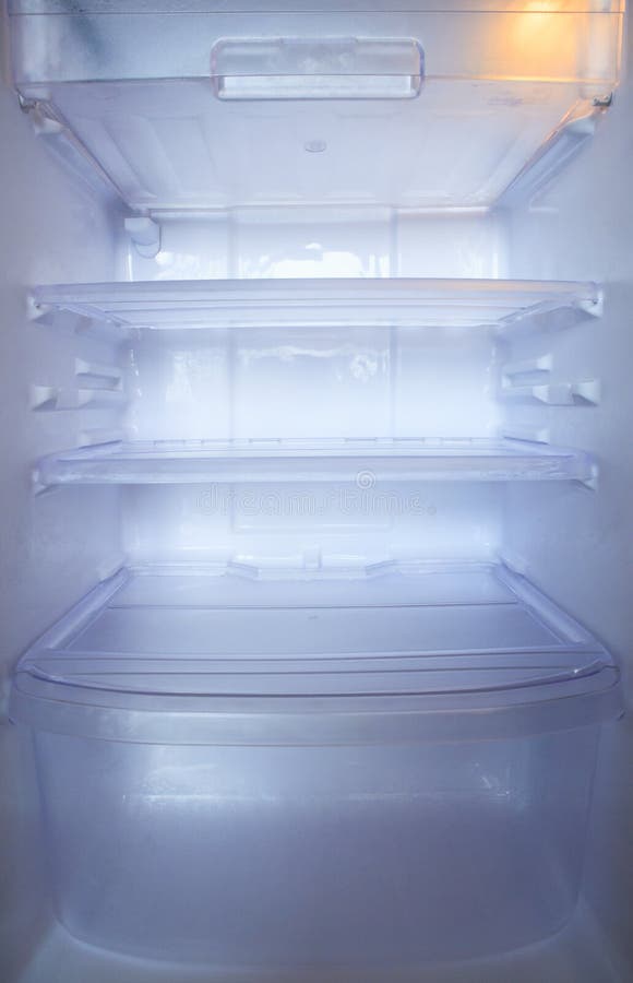 Empty fridge stock photo. Image of household, metallic - 19640702