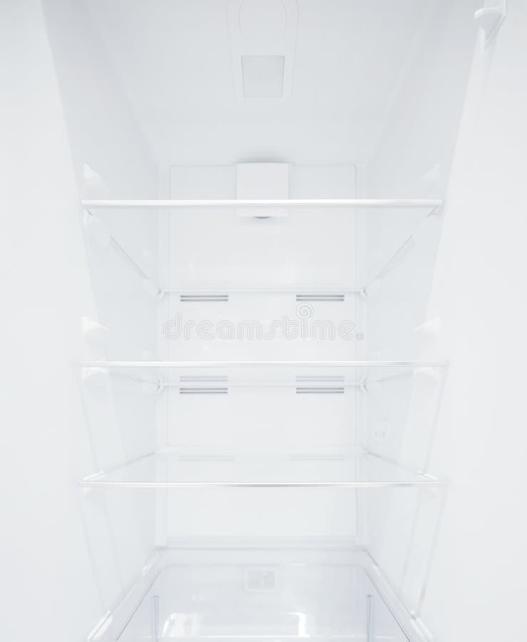 An Empty Refrigerator. Inside an Empty, Clean Refrigerator, a ...