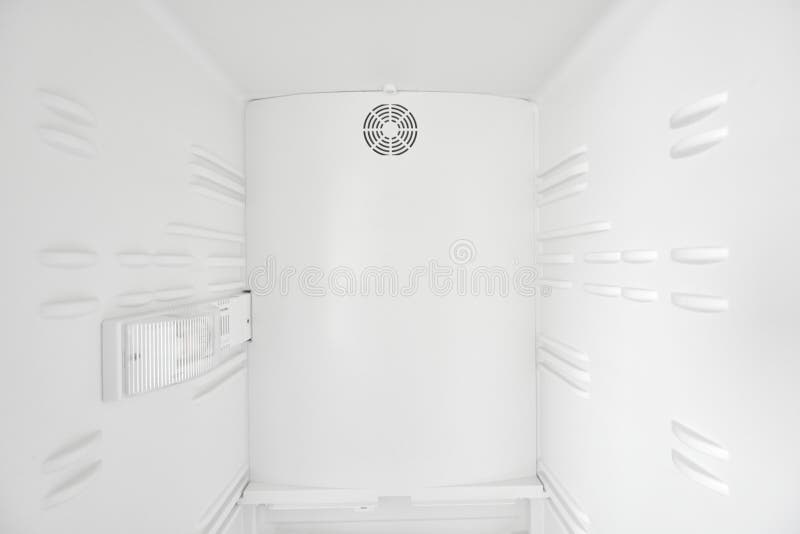 An Empty Refrigerator. Inside an Empty, Clean Refrigerator, a ...