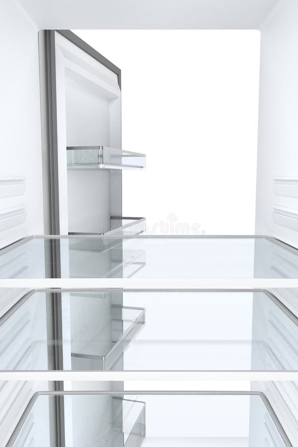 Empty fridge stock illustration. Illustration of cool - 31661623