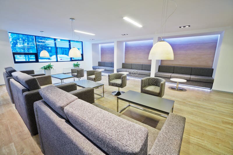 Empty Rest-room at Modern Business Stock Photo - Image of sofa, public ...