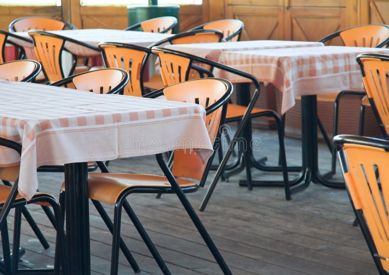 Empty restaurant. stock image. Image of homemade, pavement - 14624907
