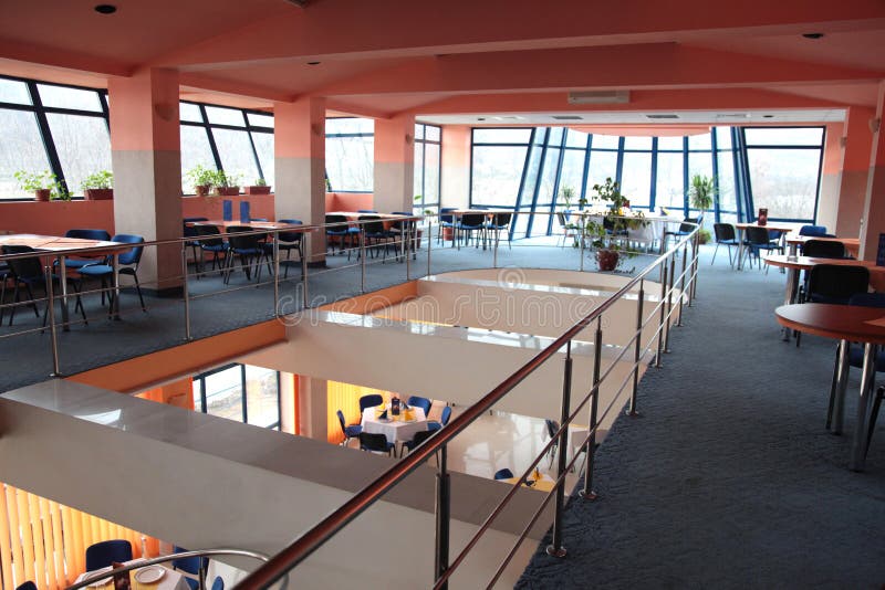 Empty restaurant stock image. Image of interiors, indoor - 7620409