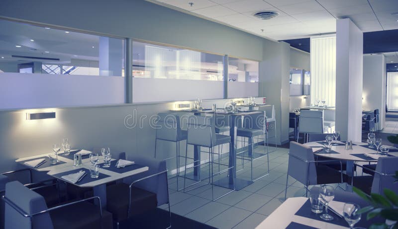 Empty restaurant stock photo. Image of public, modern - 44120772