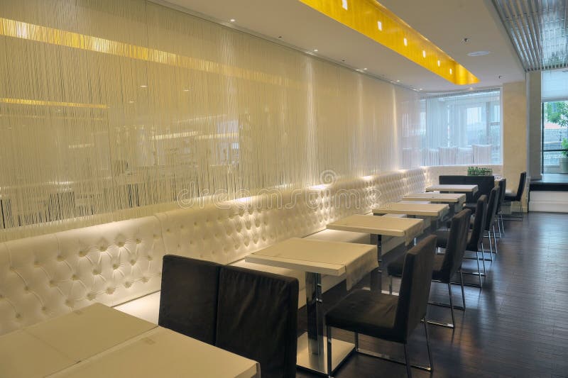 Empty restaurant interior stock photo. Image of entertainment - 51270164