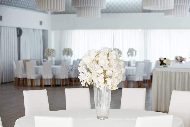 Empty Restaurant Luxury Interior. Stock Photo - Image of decor, dine ...