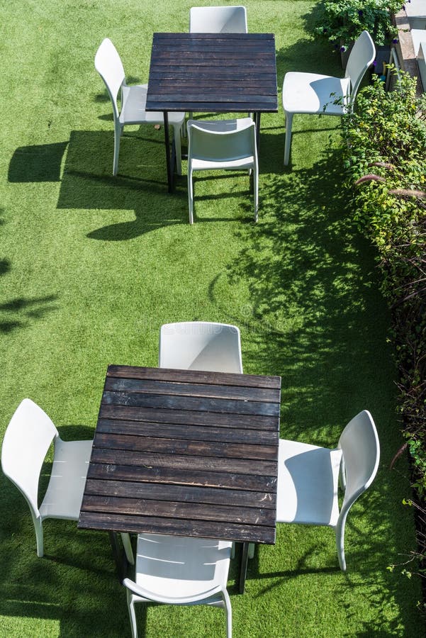 Empty restaurant table stock photo. Image of lunch, terrace - 106498672