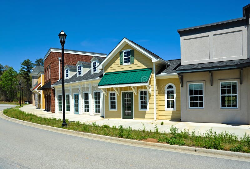 Empty Retail Shops stock photo. Image of exterior, lease - 40062582