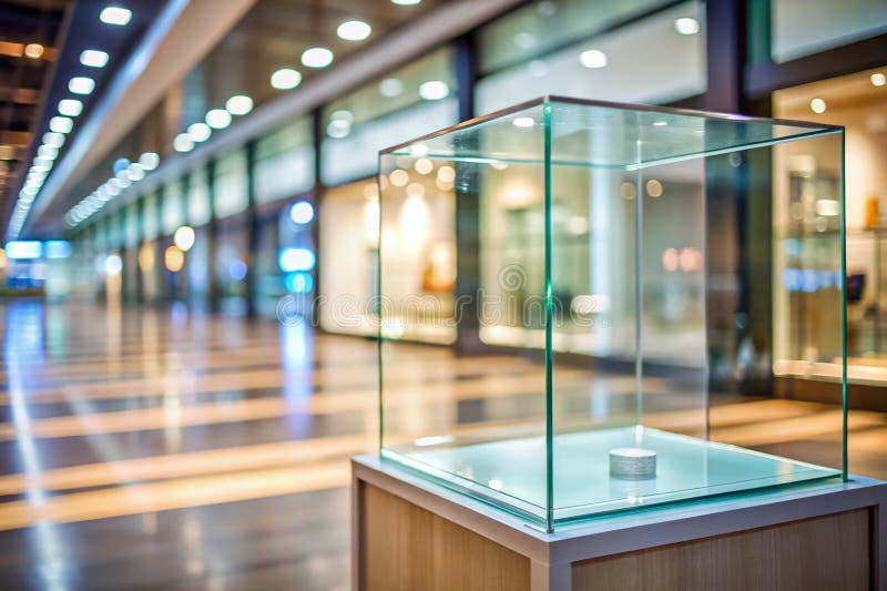 Empty Retail Showcase Display Window Blank Canvas for Product ...