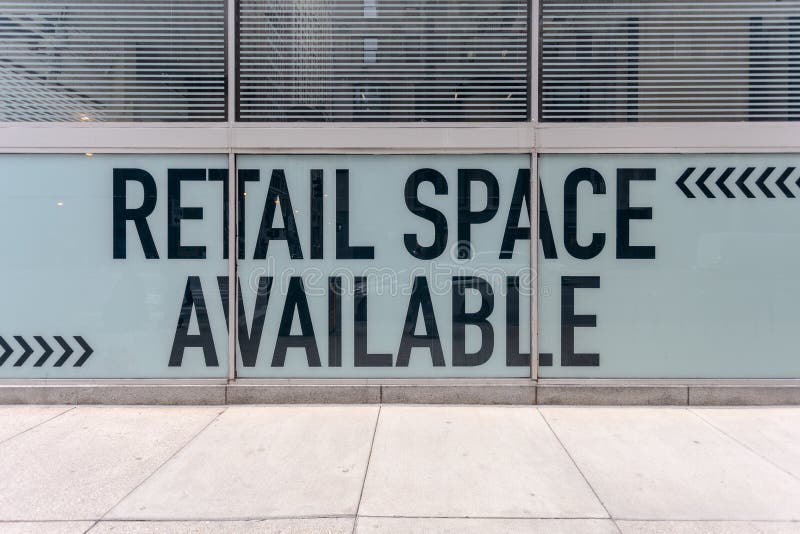 Empty Retail Space in Urban Chicago Stock Image - Image of empty ...