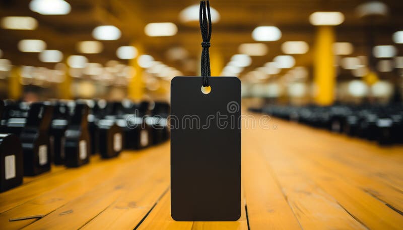 Empty Retail Store with Metal Equipment and Blank Labels for Sale ...