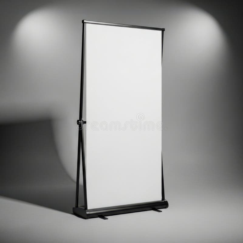 Empty Retractable Banner Stand Display Stock Illustrations – 408 Empty ...