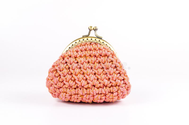 Empty open retro purse stock photo. Image of pink, single - 53787770