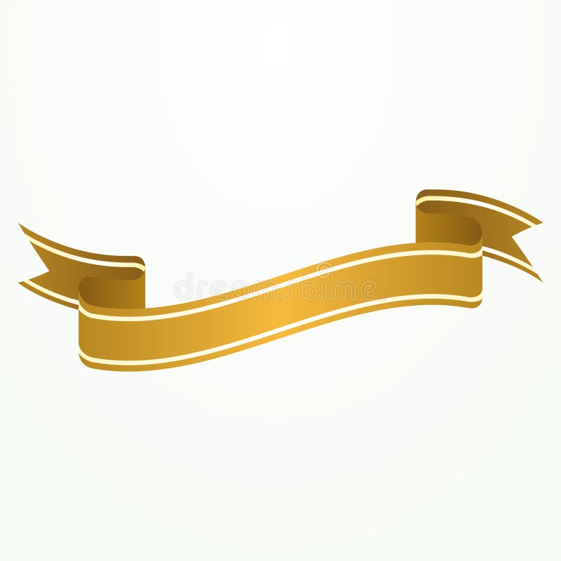 Empty Ribbon Banner. Vector Illustration Decorative Design Stock Vector ...
