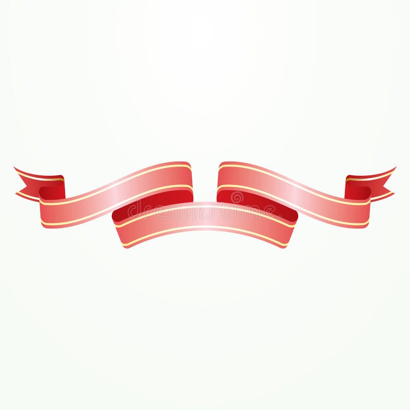 Empty Ribbon Banner. Vector Illustration Decorative Design Stock Vector ...