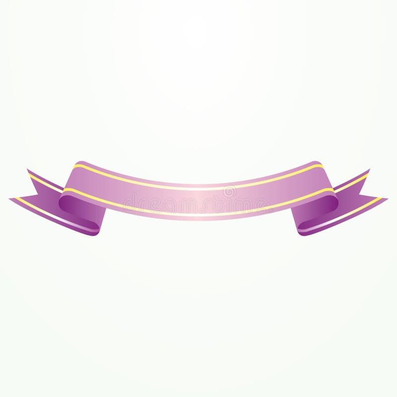 Empty Ribbon Banner. Vector Illustration Decorative Design Stock Vector ...