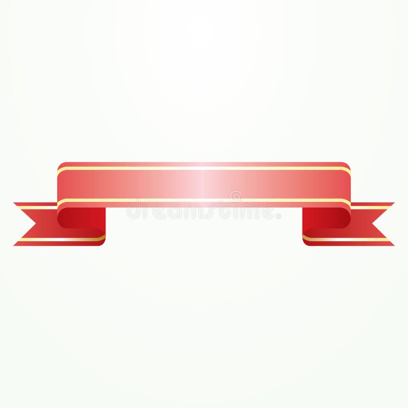 Empty Ribbon Banner. Vector Illustration Decorative Design Stock Vector ...