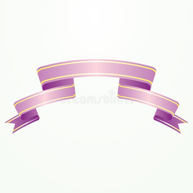 Empty Ribbon Banner. Vector Illustration Decorative Design Stock Vector ...