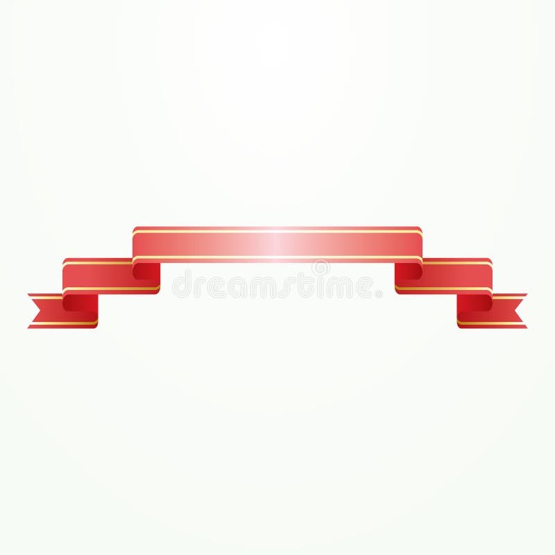 Empty Ribbon Banner. Vector Illustration Decorative Design Stock Vector ...
