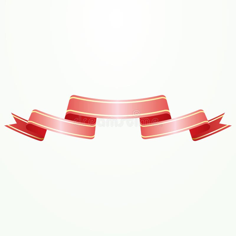 Set of Empty Ribbon Banners. Vector Illustration Decorative Design ...